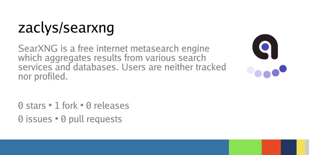 zaclys/searxng: SearXNG is a free internet metasearch engine which ...